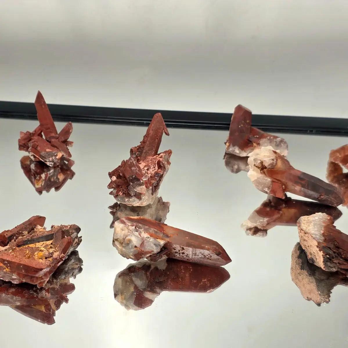 Red Hematite Ferruginous Quartz Crystal - B5 – The Hare and the Moon