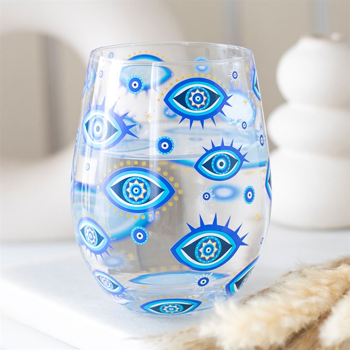All Seeing Eye Print Stemless Glass – The Hare and the Moon