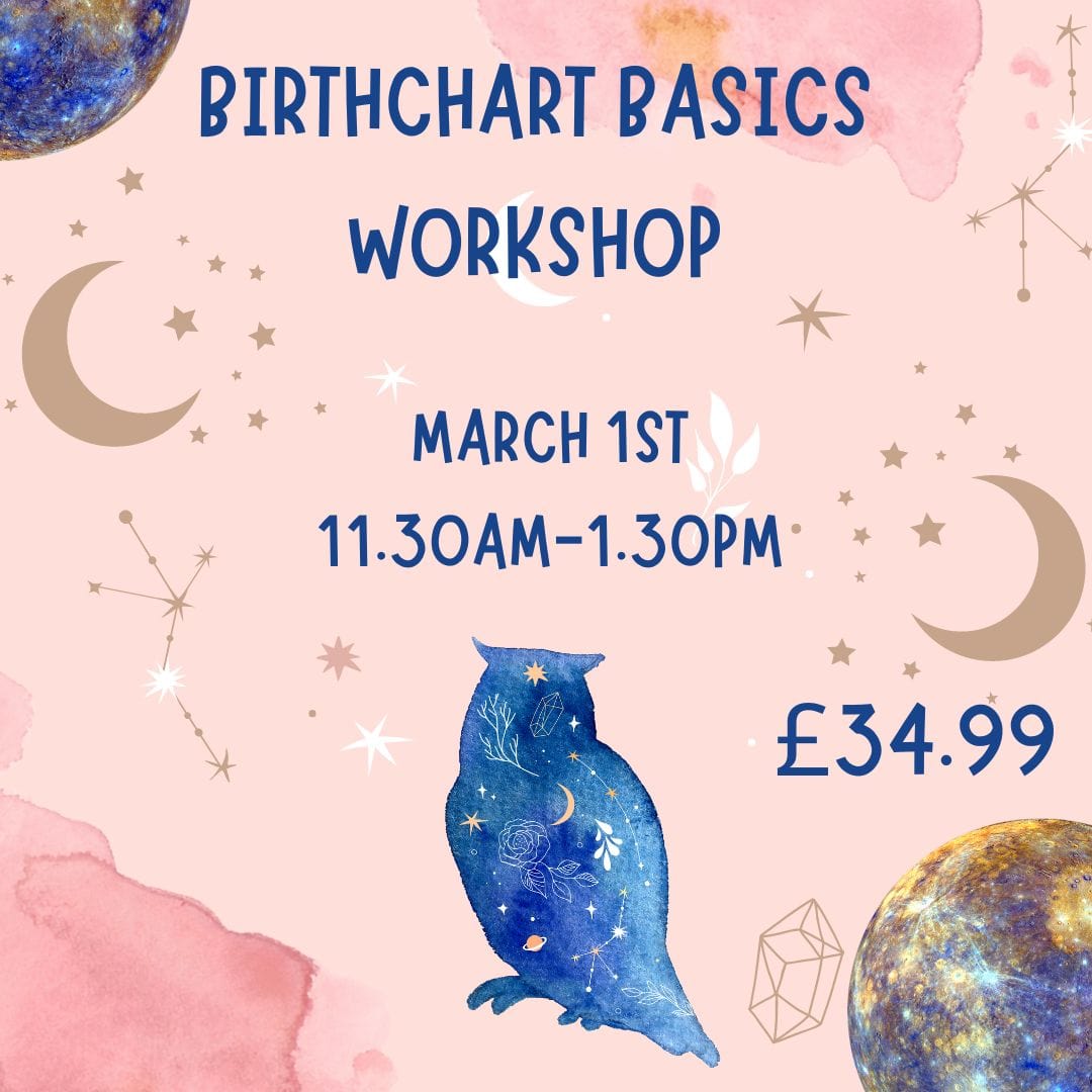 Birthchart Basics Astrology Workshop - 1st March 2024 – The Hare and ...